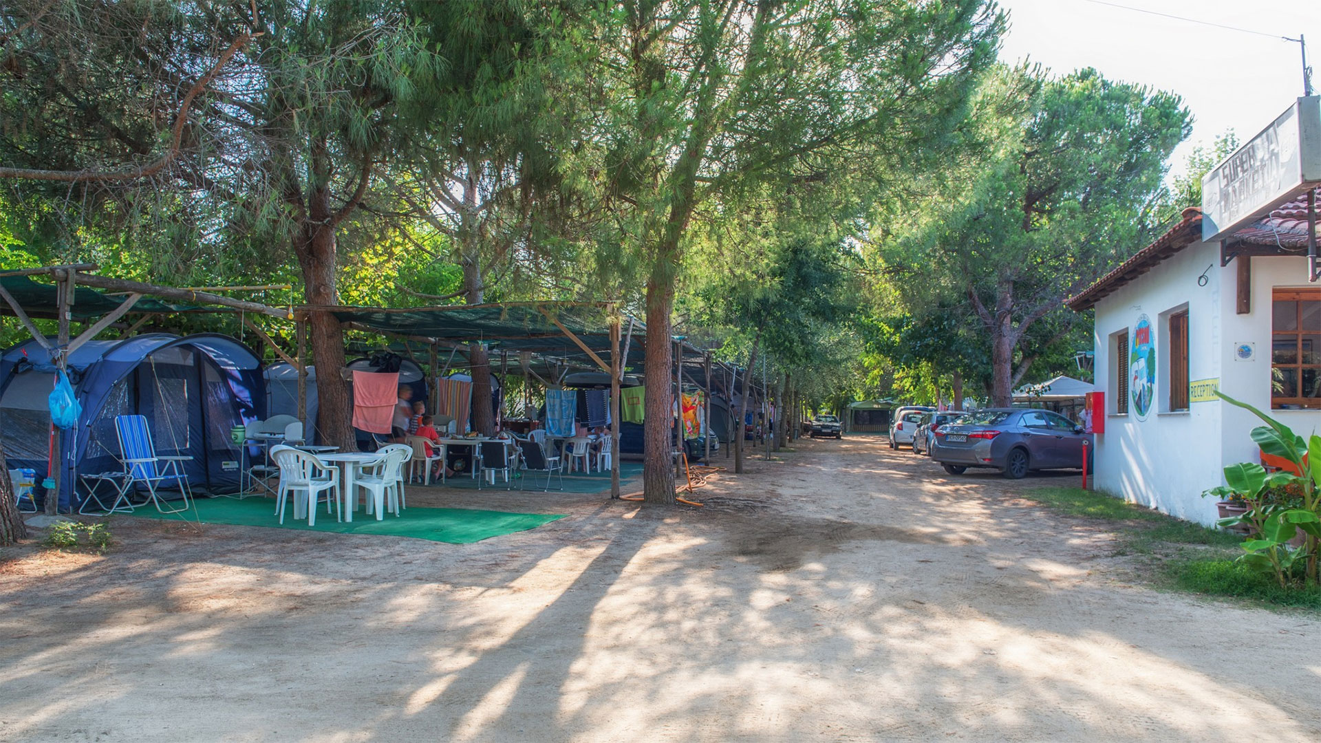 PITSONI CAMPING HALKIDIKI CHALKIDIKI SITHONIA RENT SPACE TENT CARAVAN ...